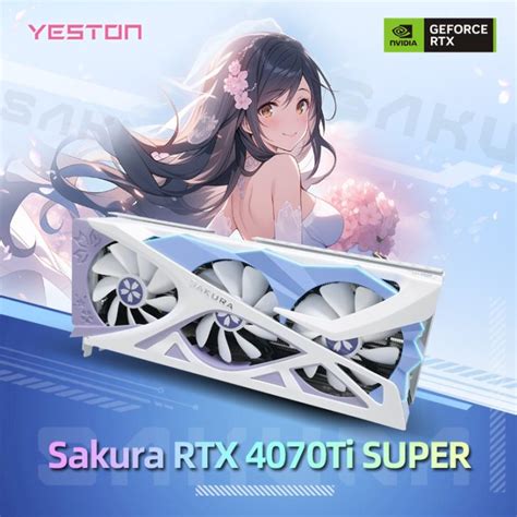 Yeston Unveils Geforce Rtx 4080 Super 4070 Ti Super 4070 Super Sakura Deluxe Gpus Anime
