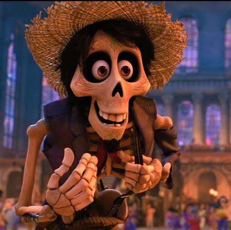 A Skeleton Dressed As A Mexican Man In A Scene From The Animated Movie Cocomelon
