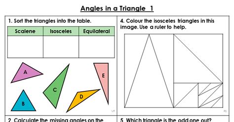 Year 6 Angles In A Triangle 1 Lesson Classroom Secrets Classroom Secrets