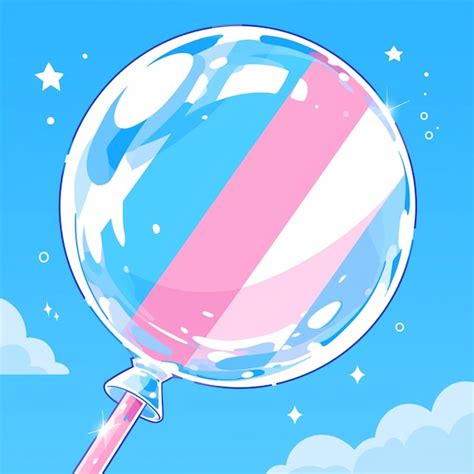 트랜스젠더 프라이드 달 축하 배경 프리미엄 벡터