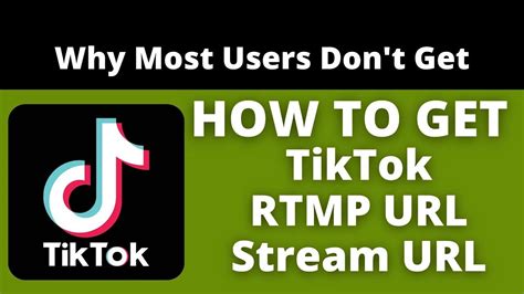 How To Find Rtmp Stream Url Tiktok