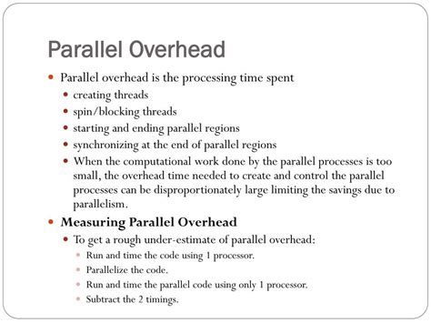 Ppt Parallel Computing Explained Parallel Code Tuning Powerpoint