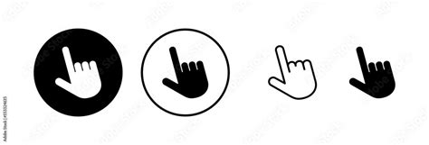 Hand Cursor Icon Vector Illustration Cursor Sign And Symbol Hand