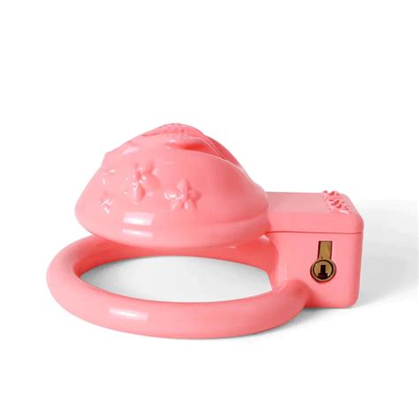 Small Pink Pussy Chastity Cage For Sissy Tiny Clitoris Cock Cage For