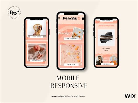 Wix Website Template Themepeach Nude Retro Website Design Etsy