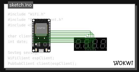 Sevseg Copy Wokwi ESP STM Arduino Simulator