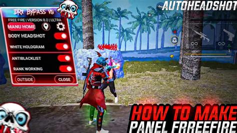 How To Make Panel Free Fire In Mobile Youtube