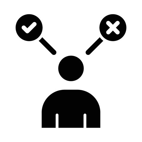 Decision Making Vector Glyph Icon For Personal And Commercial Use