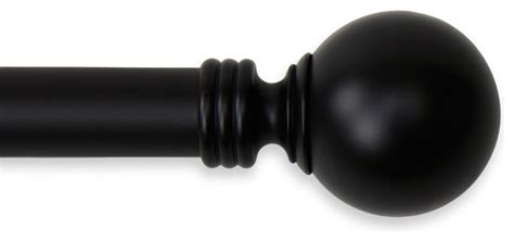 Globe Curtain Rod Black 120 170