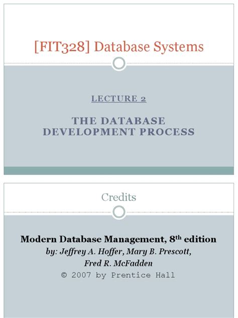 Pdf Fit328 02 The Database Development Process Dokumentips