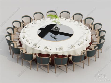 新中式圆餐桌包间餐桌3d模型下载【id1147898778】知末3d模型网 新中式圆餐桌包间餐桌3d模型下载【id1147898778】知末3d模型网