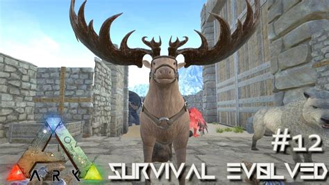 Ark Survival Evolved New Megaloceros Moose Taming Biomes Update