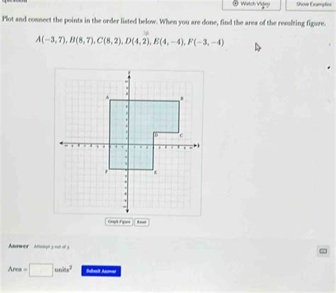 solved watch video show examples plot and connect the points in the