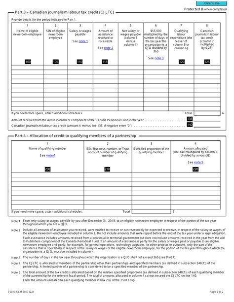 Form T5013 Schedule 58 Download Fillable Pdf Or Fill Online Canadian