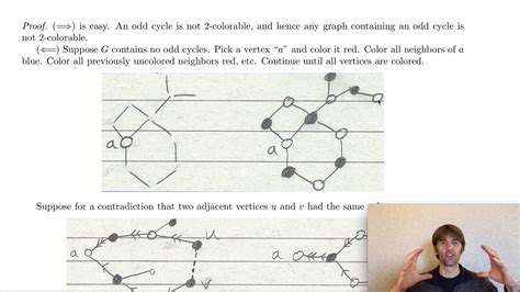 Combinatorics Section 132 Coloring Graphs With Two Colors Youtube