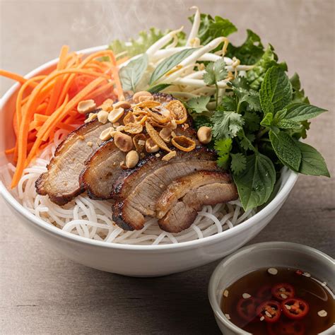 Bun Thit Nuong Noodle Bowl With Caramel Kissed Pork