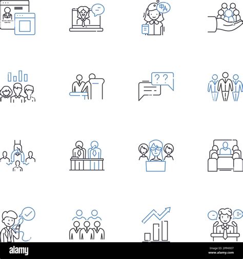 Productivity Hack Line Icons Collection Pomodoro Multitasking Lists Prioritization Planning