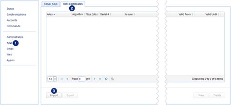 importing a host key