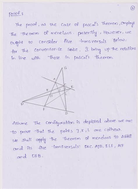 Write The Proof Of The Dual Pappus Theorem Wizedu