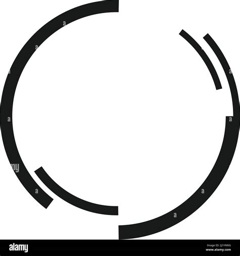 rotating geometric sci fi gui ui hud circle circular icon element