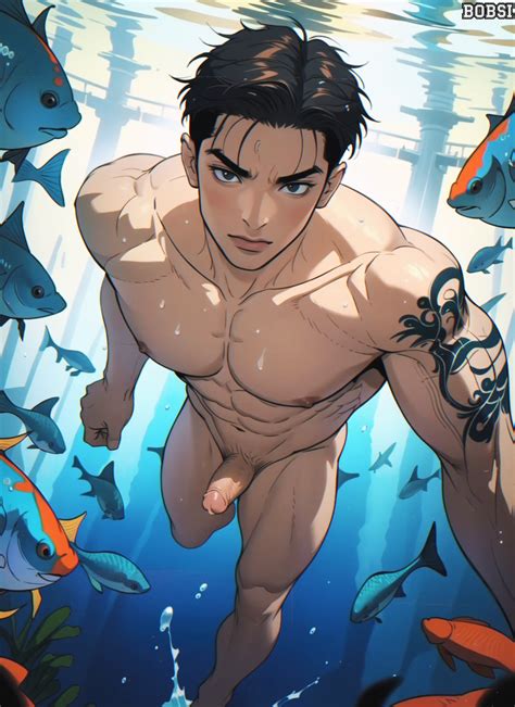 Rule 34 1boy Ai Generated Bara Blush Blushing At Viewer Blushing Male