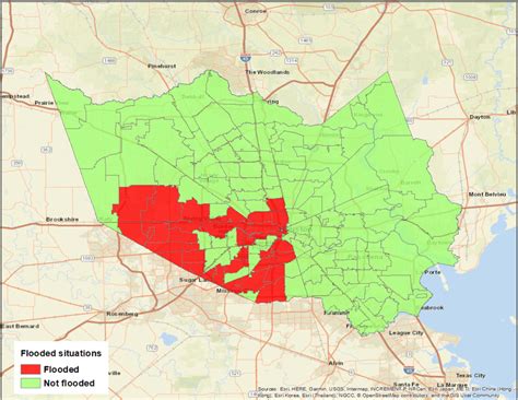 Flood Map For Zip Codes In Harris County Download Scientific Diagram
