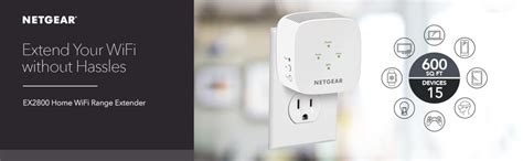 Netgear Wifi Range Extender Ex2800 Coverage Up To 600 Sq Ft And 15 Devices With Ac750 Dual