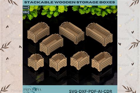 Stackable Boxes Svg 209 · Creative Fabrica