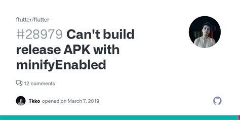 Cant Build Release Apk With Minifyenabled · Issue 28979 · Flutter