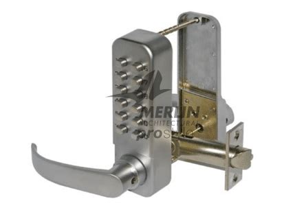 Prostyle Digital Lock Push Button Mechanical With Lever Easy Button Merlin Architectural