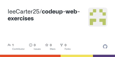 Github Leecarter25codeup Web Exercises