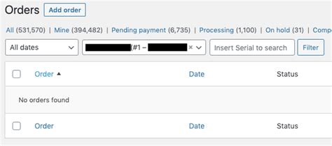 No Results When Filtering Orders List By Customer Issue 160 Liquidweb Woocommerce Custom