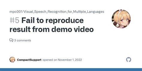 fail to reproduce result from demo video · issue 5 · mpc001 visual