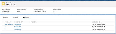 Understand Salesforce Lightning Knowledge Data Model Technical