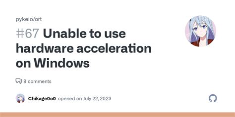 unable to use hardware acceleration on windows · issue 67 · pykeio ort