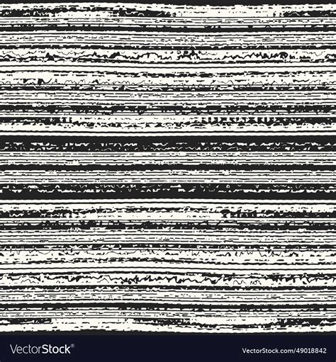 Monochrome Glitch Effect Textured Striped Pattern Vector Image