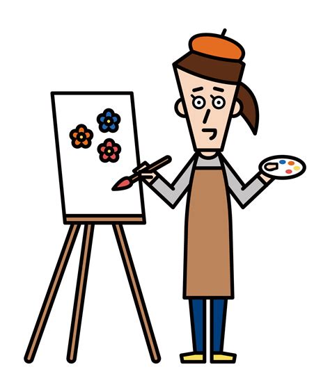 예술가 무료 일러스트 소재집 Kukukeke