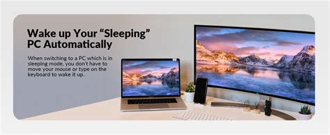 Amazon Com AV Access KVM Switch Dock For A Laptop And Desktop PCs Dual K Monitor USB C