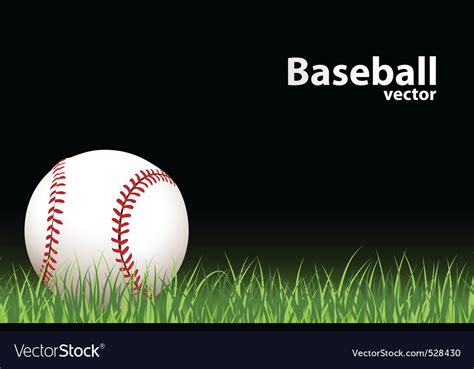 Basball Ball Royalty Free Vector Image Vectorstock