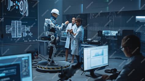 Premium Photo In Robotics Development Laboratory Engineers And