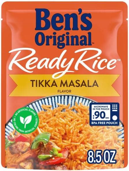 Bens Original Ready Rice Tikka Masala Flavored Rice Easy