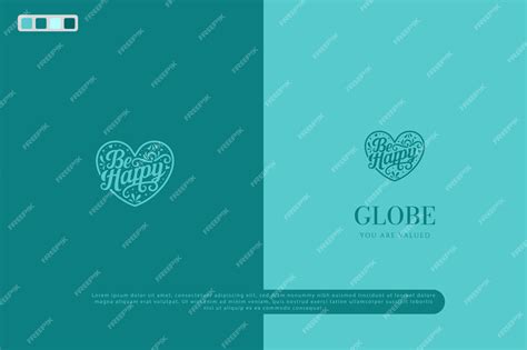Premium Vector Be Happy Hand Drawn Minimal Classical Logo Design Template
