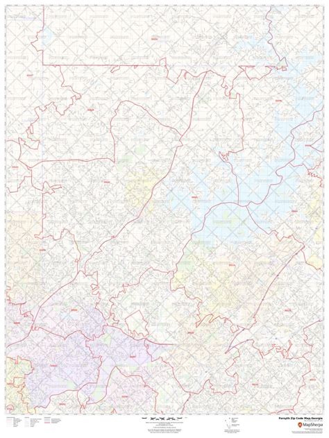 Forsyth Zip Code Map Georgia Forsyth County Zip Codes