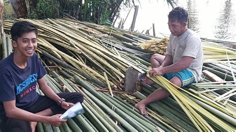 Proses Awal Sapu Lidi Nipah Mantek Pucuk Nipah YouTube
