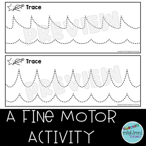 Ocean Tracing Strips Fine Motor Activity Ocean Pre Writing Activities
