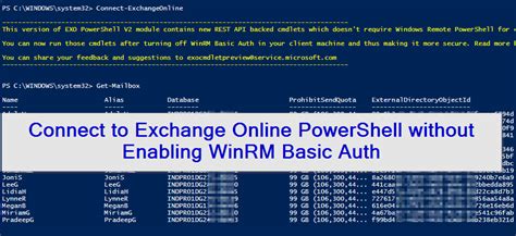 Now You Can Use Exo V2 Office 365 Powershell Scripts