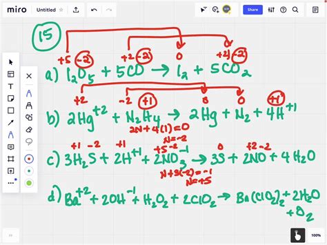 solved assign an oxidation state to each element in each reaction and