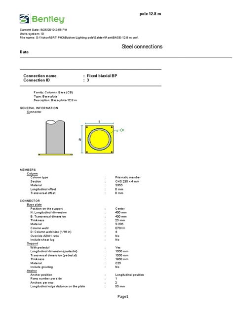 Ram Connection Report128 Download Free Pdf Civil Engineering