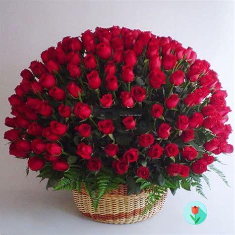Canasta Con 200 Rosas Rojas Envía Flores A Domicilio Arreglofloral Mx