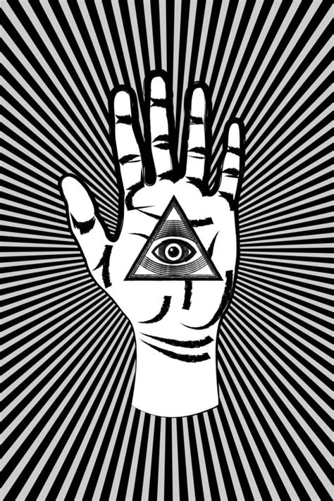 Illuminati Triangle Hand Symbol